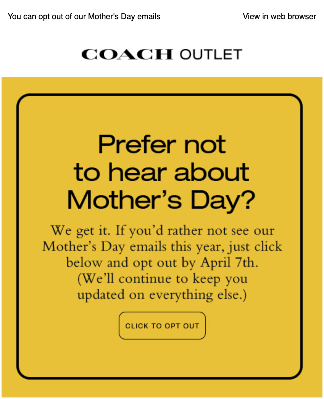 Email Personalization Examples: Make Mother's Day Special